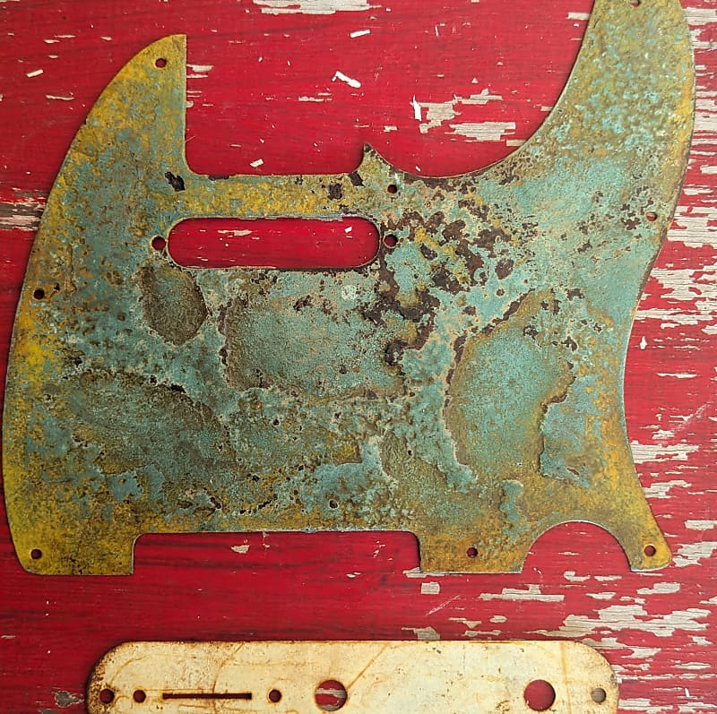 telecaster pickguard - Steel rustheavy relic | Reverb UK