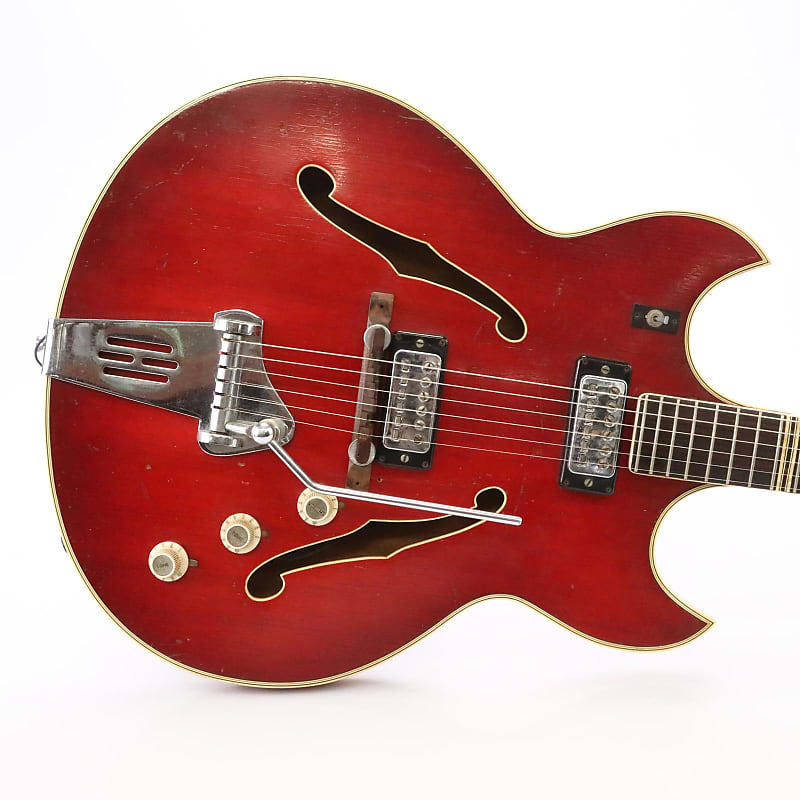 60s Hofner Verythin Hollow Body Electric Guitar w/ Korg AT-2 | Reverb