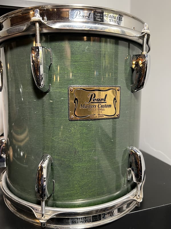 Pearl Masters Custom MMX 10”x10” Mid 90’s - Emerald Mist | Reverb