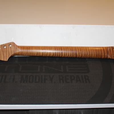 Warmoth 7/8 Warhead Guitar Neck 2021 - Roasted Flame Maple | Reverb