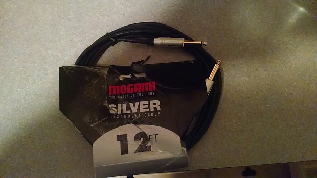 Mogami 12 Foot Silver Cable 2014 Silver | Reverb