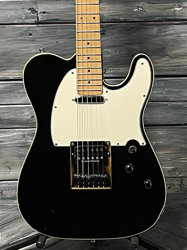 Used Schecter 1985 Saturn Telecaster Guitar with Case - Black | Reverb