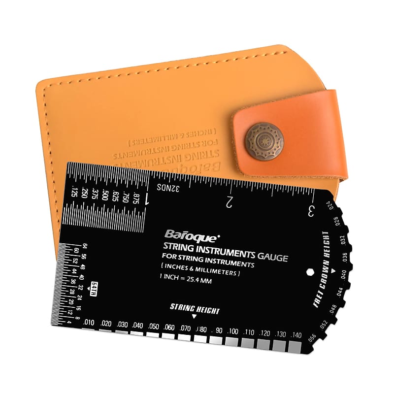 String Action Gauge Ruler, Guitar Set Up | Reverb