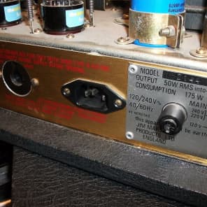 MARSHALL JMP MODEL 2144 REVERB/BOOST 50 Watt 2x12 Combo | Reverb