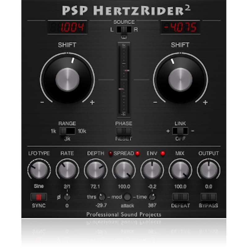 PSP Audioware PSP HertzRider 2 Frequency Shifter Plug-in | Reverb