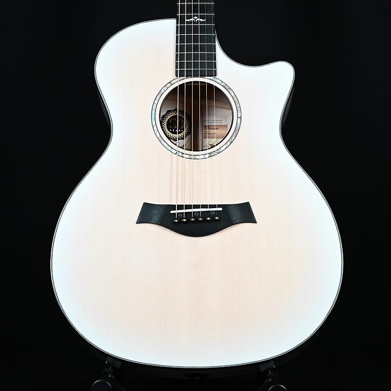 Taylor 614CE LTD 50th Anniversary - Trans White w/ Edgeburst | Reverb