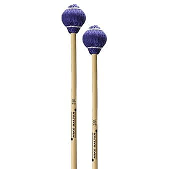 Mike Balter B23R Rattan Vibraphone Mallets Medium Blue | Reverb