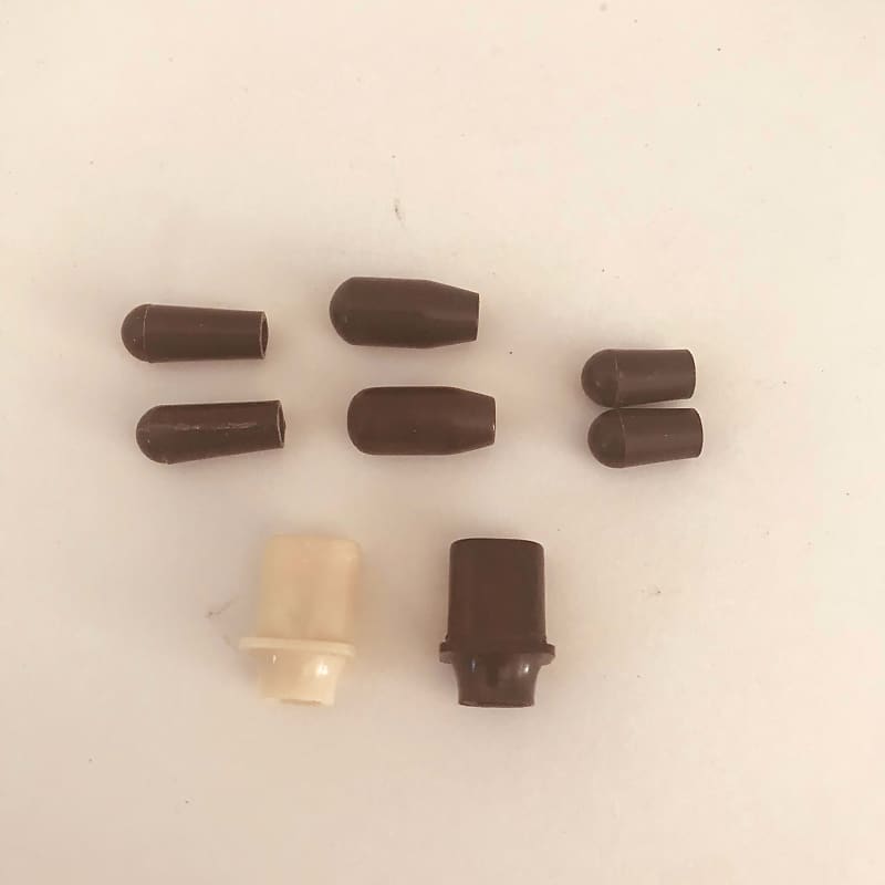 Vintage Switch Covers including two Top hat style - One White | Reverb