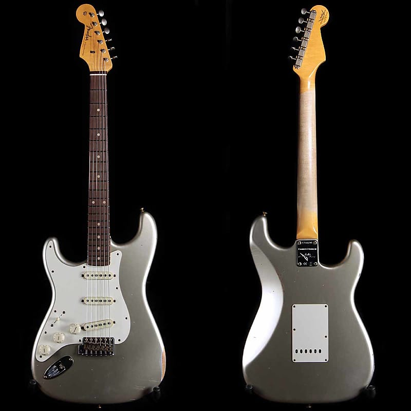 Fender Custom Shop 59 Strat LTD Relic Inca Silver lefty | Reverb