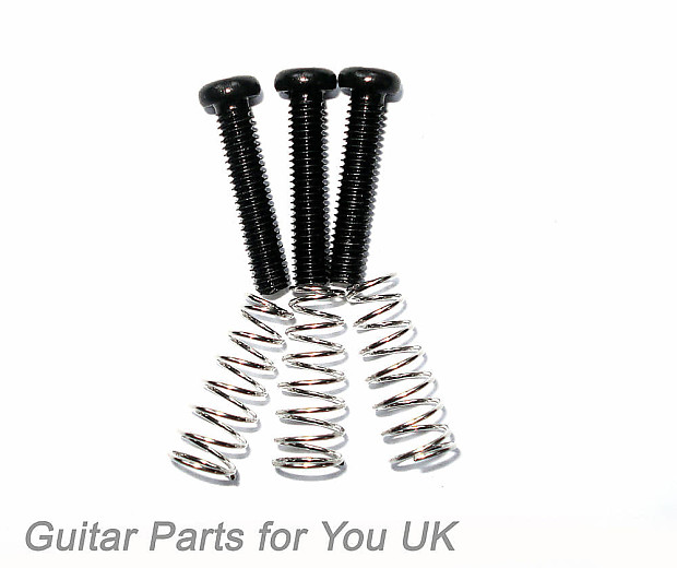 Black Telecaster Electric Guitar Bridge Pickup Screws And | Reverb UK