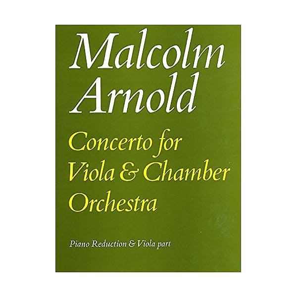 Concerto for Viola: (Viola and Piano) Arnold, Malcolm | Reverb UK