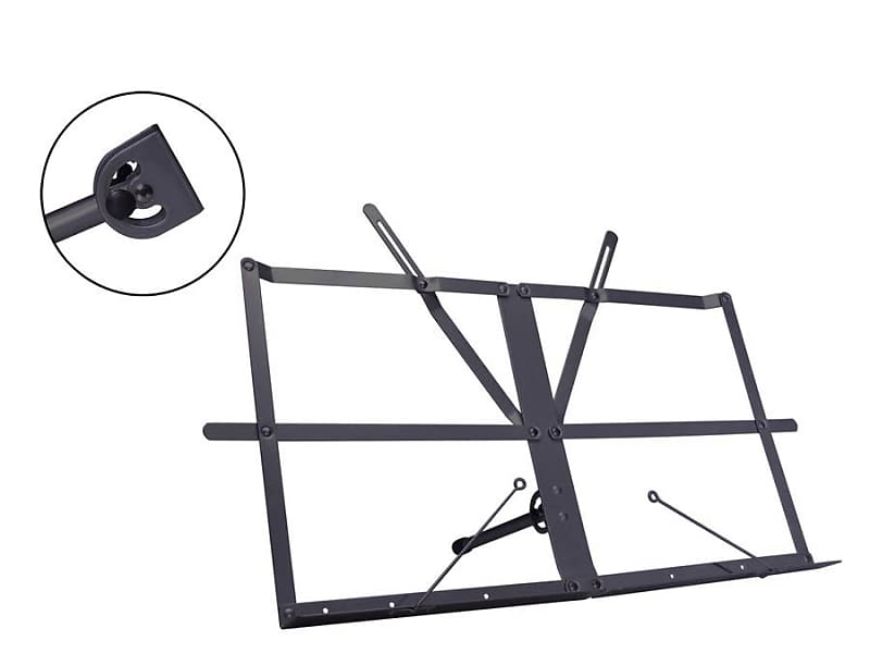 Folding table top music stand - Black | Reverb