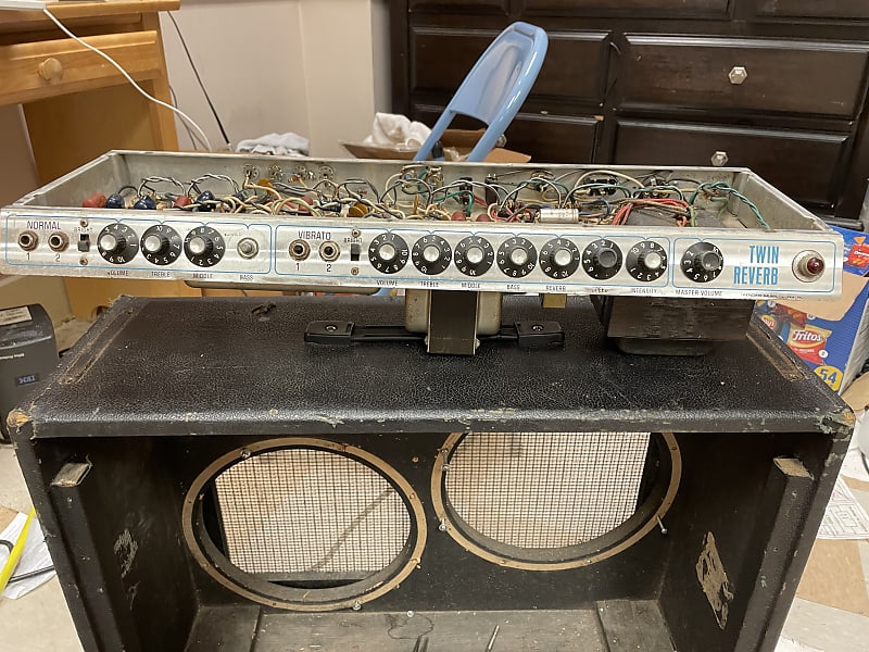 Fender Twin Reverb 1973 Chassis | Reverb