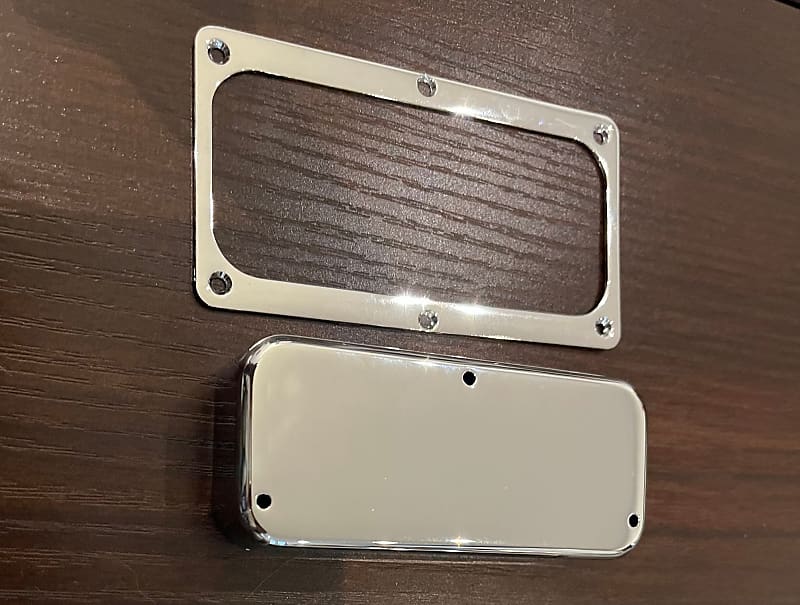 Gibson Thunderbird pickup cover and ring 1976-1979 - Chrome | Reverb