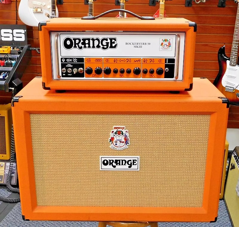 Orange Rockerverb 50 MK III w/ PPC212 120W 2x12 Cabinet Half | Reverb