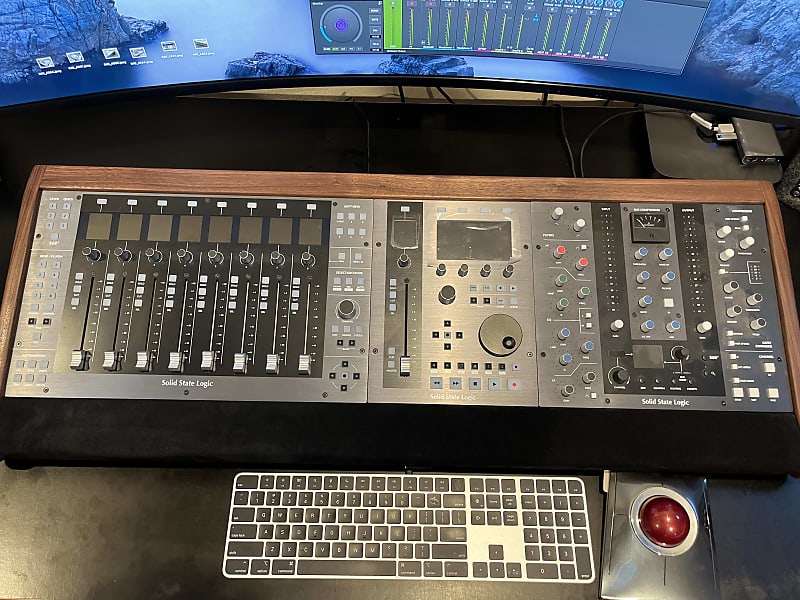 Mix Ends SSL 3 Bay UF8, UF1,UC1 desktop stand Walnut 2024 - | Reverb