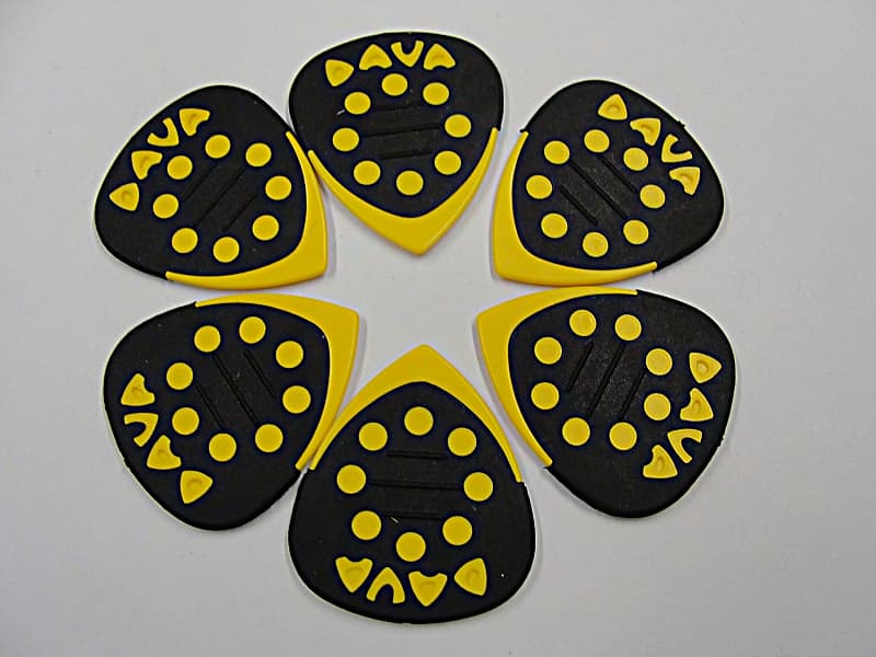 Dava Control Grip Tip Guitar PICKS 6 PICKS Yellow | Reverb