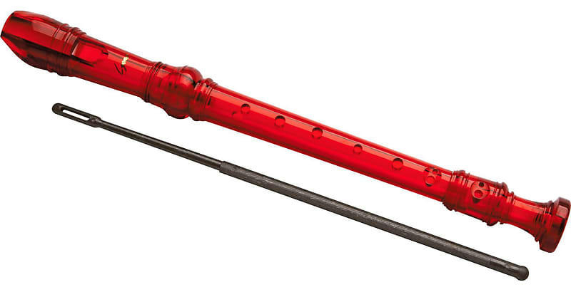 Lyons Soprano Recorder in Transparent Red | Reverb