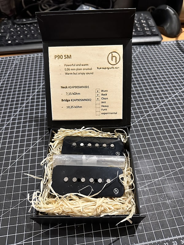 heapguitar Pickup set P90-SM black soapbar 2024 | Reverb