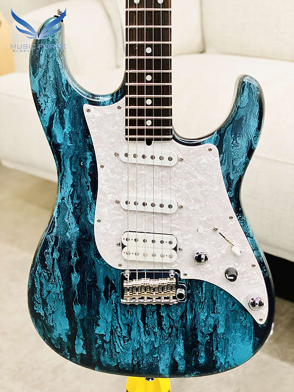 James Tyler USA Studio Elite HD-Black Shmear with Turquoise | Reverb
