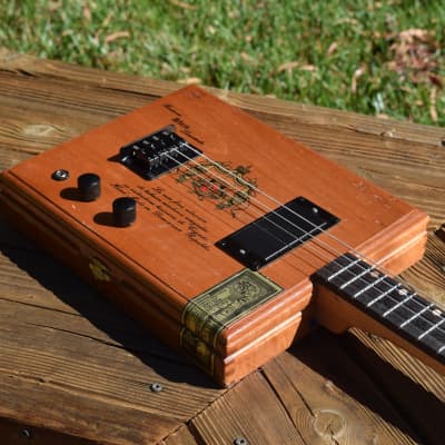 Cigar box guitar, 4-string electric guitar, handmade cbg | Reverb