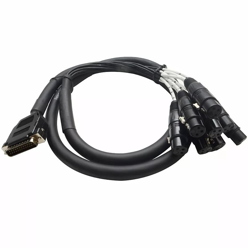 8 Channel Xlr Female 5 Foot D-Sub Snake Cable Patch Bay | Reverb