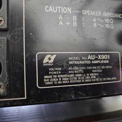 Sansui Au-X901 Stereo Amplifier Operational. | Reverb