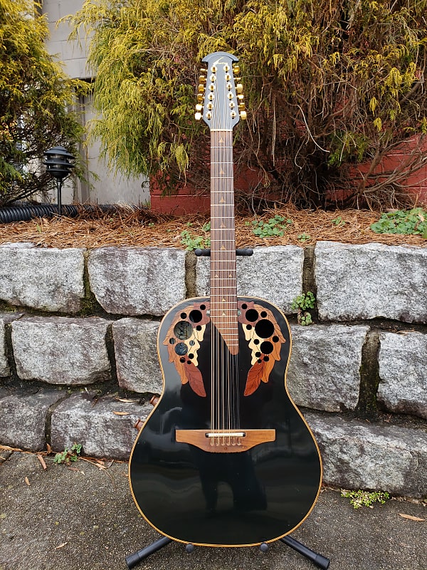 1984 Ovation 1538 12 String Guitar "Wood Topped Adamas" | Reverb