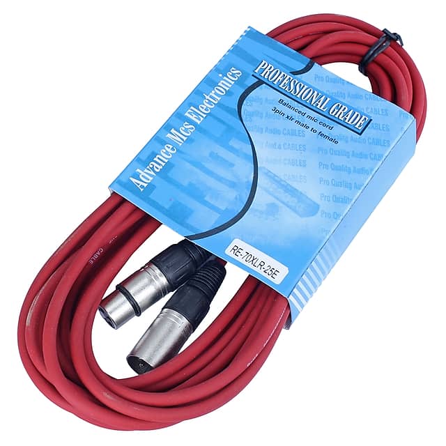 Mcsproaudio 25 Foot Male to Female 3 Pin XLR Mic Microphone | Reverb