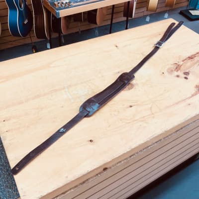 Red Monkey -USA Made- Classic Leather Guitar Strap | Reverb