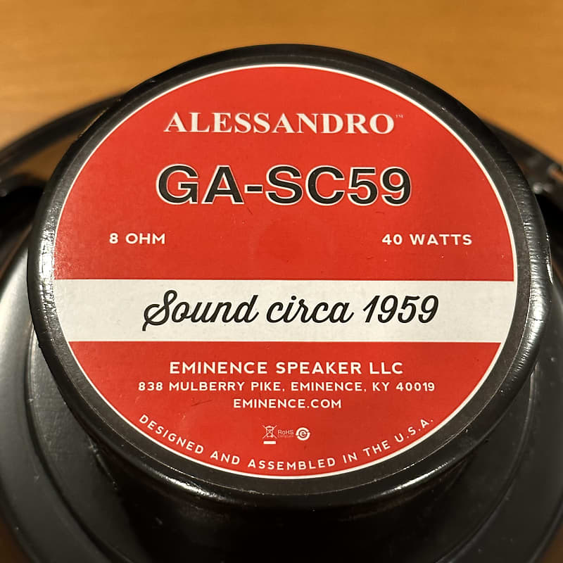 Eminence GA-SC59 12" George Alessandro Signature Guitar | Reverb