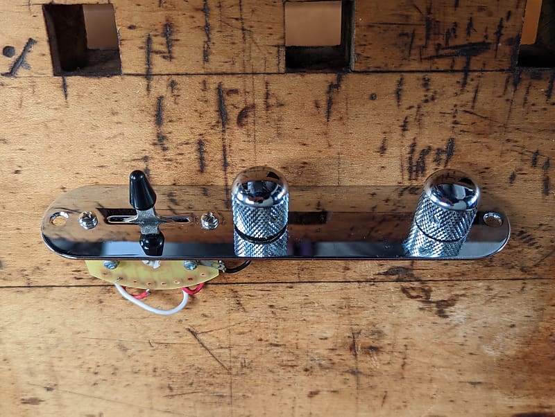 Gotoh Prewired Tele Control Plate Chrome | Reverb