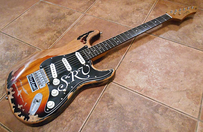 Firefly Factory Relic Sunburst Guitar SRV | Reverb