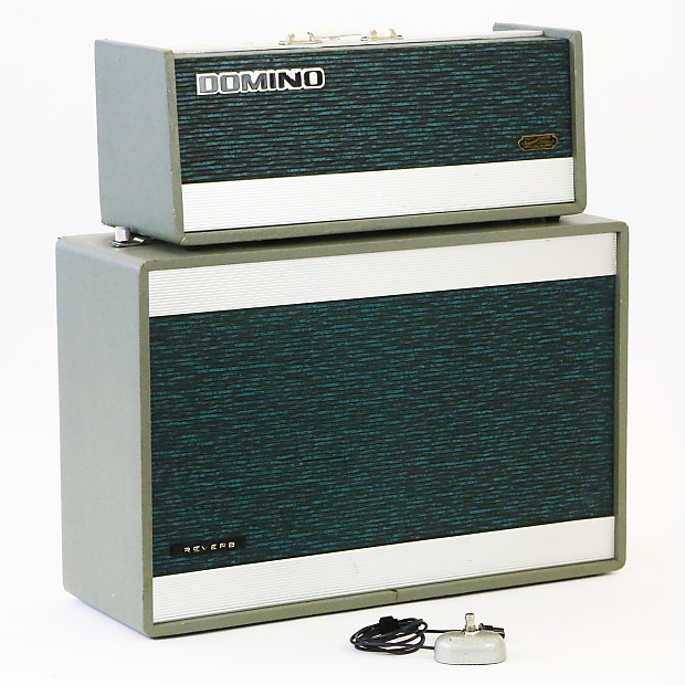 1965 Domino Reverb Piggyback Tube Amplifer by JMI / Vox - | Reverb
