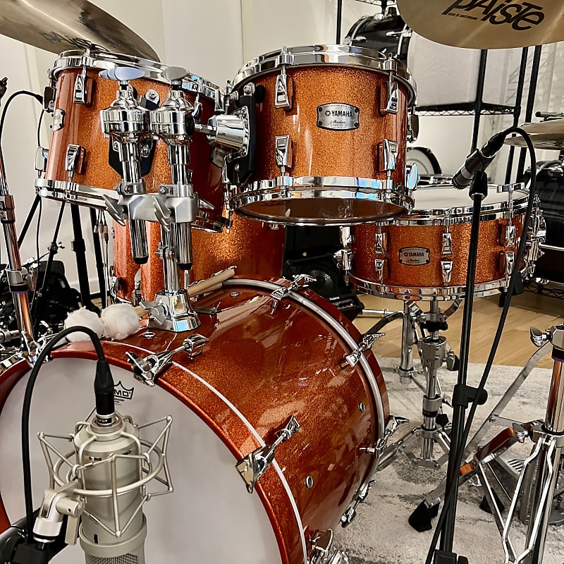 Yamaha Absolute Hybrid Maple Orange Sparkle - | Reverb