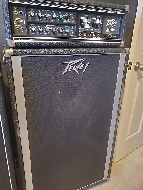 Peavey 215 Bass Cabiner 1975 - Black Tolex | Reverb