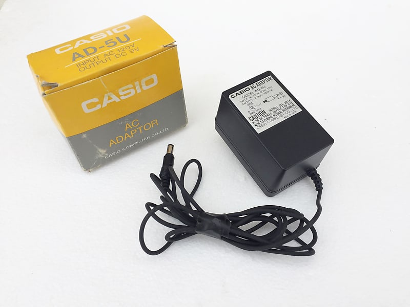 Casio AD-5U 9V Power Supply Adapter Cord| (CZ, MT, HT, CTK, | Reverb