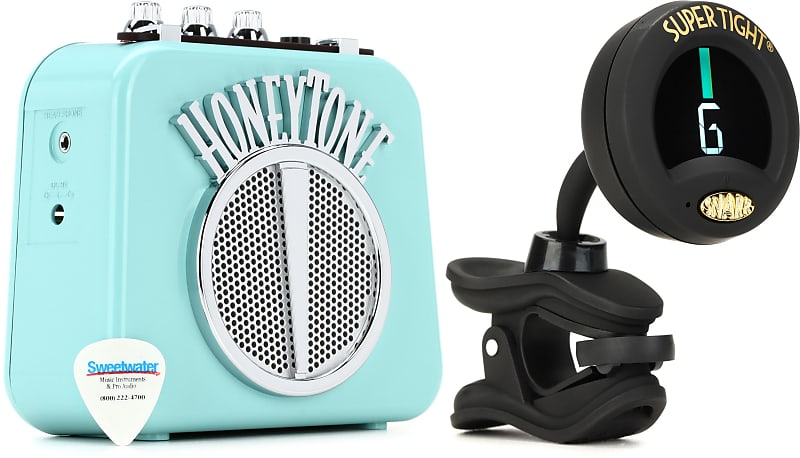 Danelectro Honeytone N-10 Mini Guitar Amp - Aqua Bundle with | Reverb