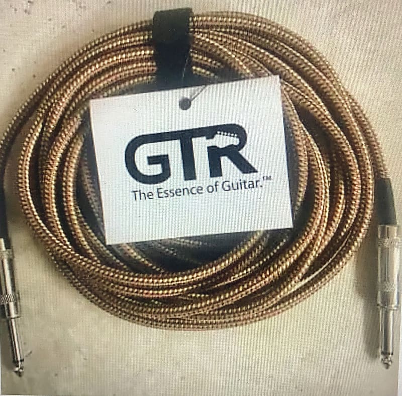 GTR 20' TWEED INSTRUMENT 1/4" CABLE, GUITAR, BASS, KEYBOARD | Reverb