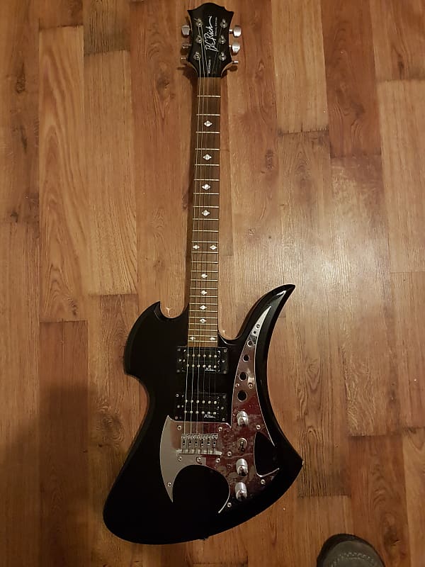 B.C. Rich Mockingbird evil edge 2007 black | Reverb