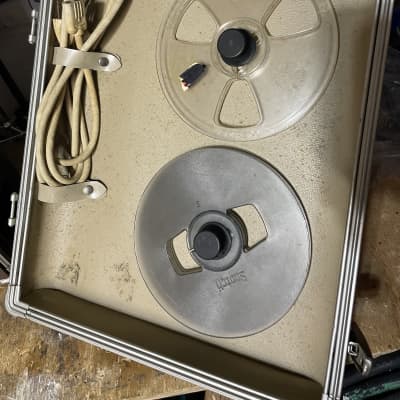 Working Ampex 602 suitcase tape machine with microphone | Reverb