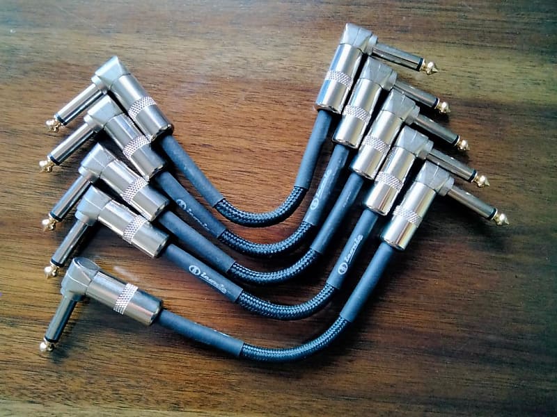 Iconic 6" braided angle to angle black/chrome 5 pack of | Reverb