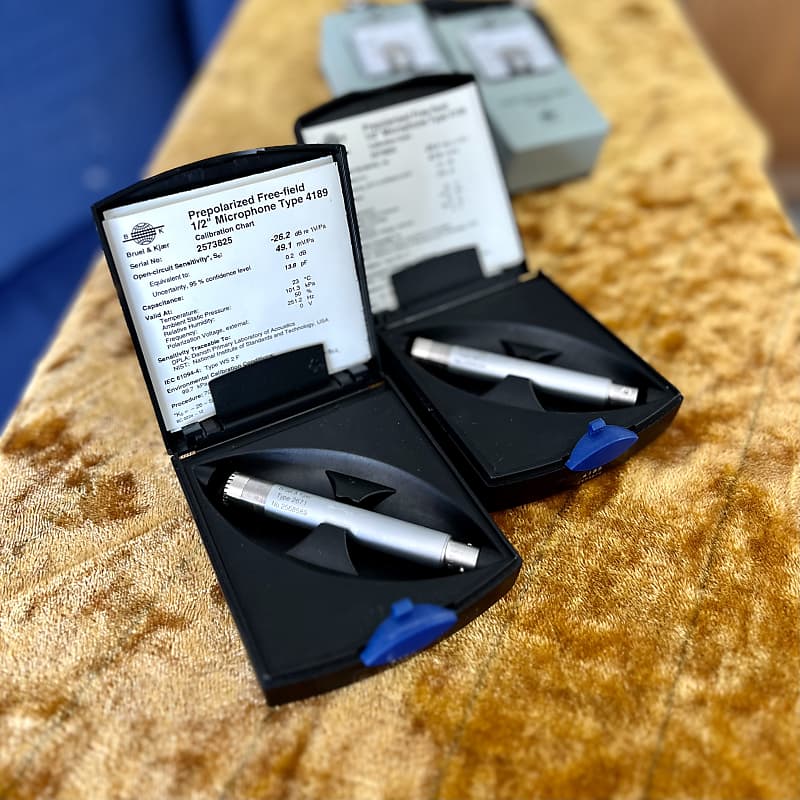 PAIR! -Bruel & Kjaer 4189 2007 - Nickel small diaphragm | Reverb