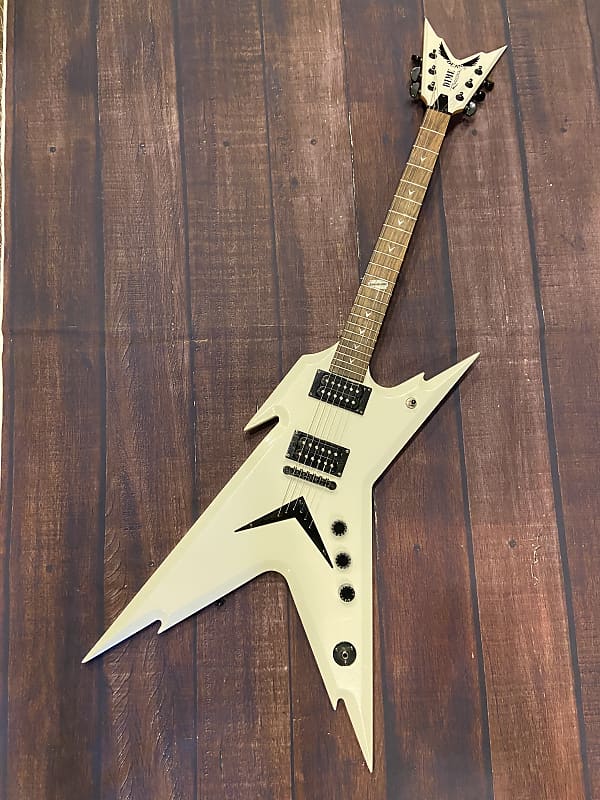 Dean Dime Razorback 2000s Pearl White | Reverb
