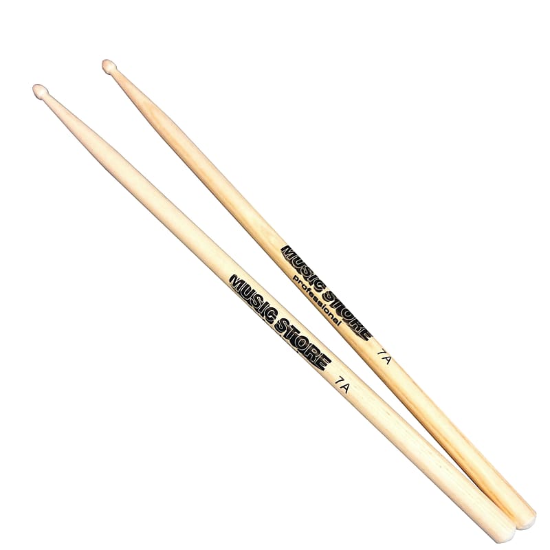 MUSIC STORE 7A Maple Sticks, Wood Tip - Drumsticks | Reverb