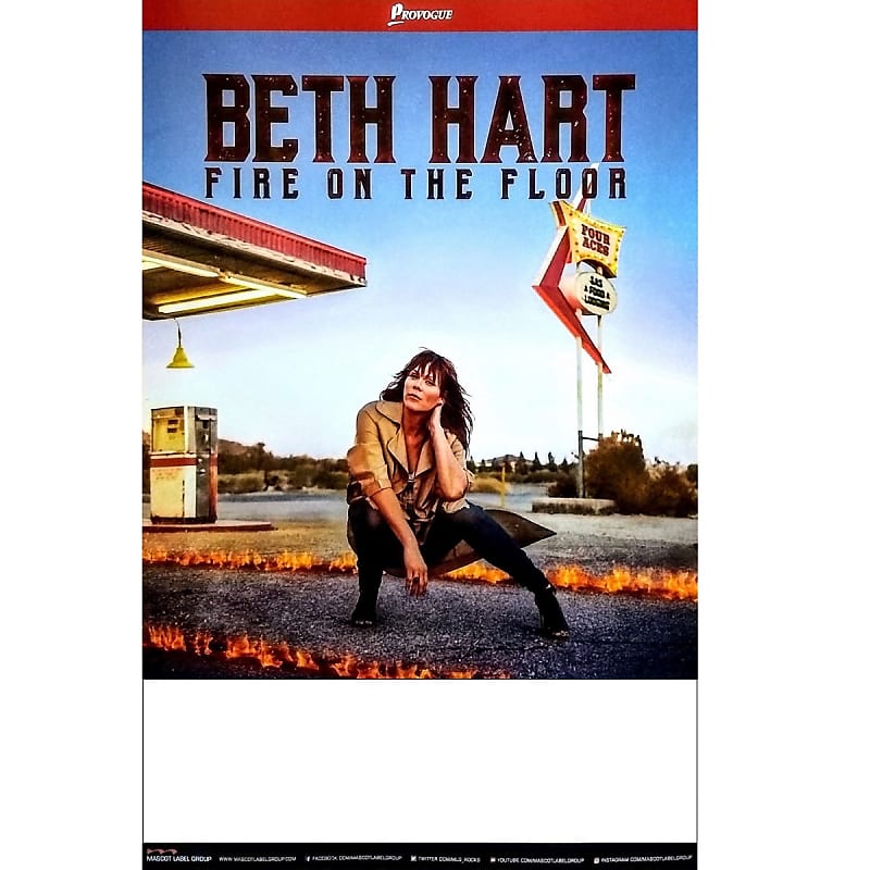 BETH HART - Fire On The Floor Ltd Ed Rare New Tour Poster! | Reverb