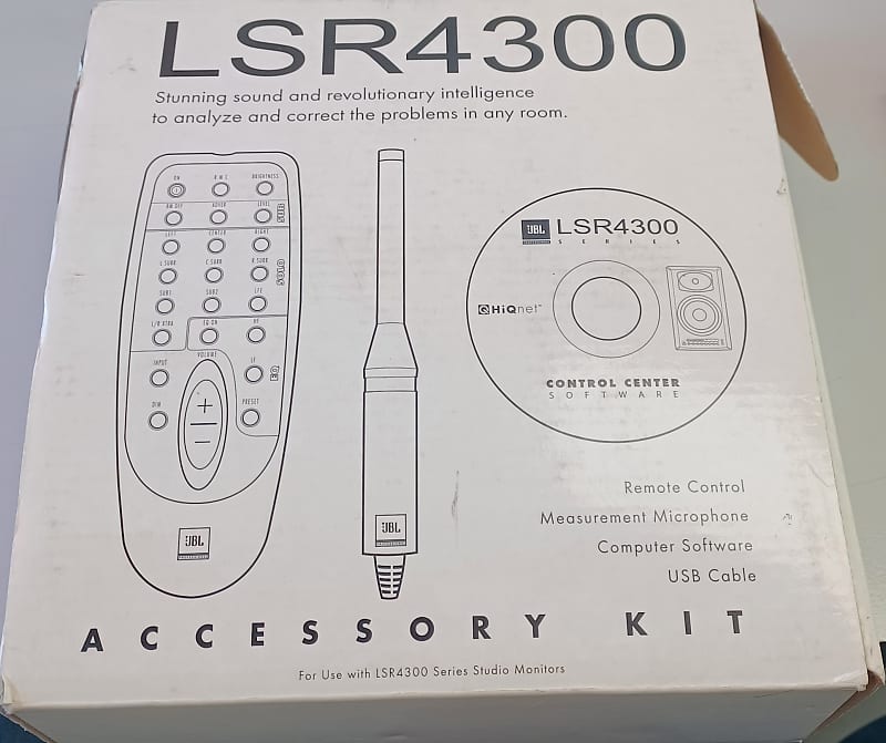 JBL LSR4300 Calibration Microphone + Remote Accessory Kit for | Reverb