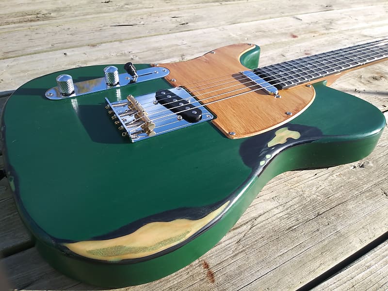 Custom Left Handed Telecaster Hunter Green Relic w/ Vintage | Reverb