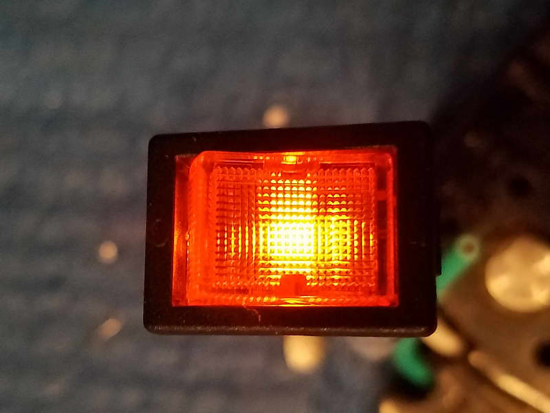 Illuminated Power/Standby Switch - Crate Blue Voodoo & More | Reverb