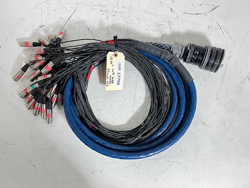 Whirlwind 16FT W4 Cable Snake to 42 Male XLR Cable #17706 | Reverb